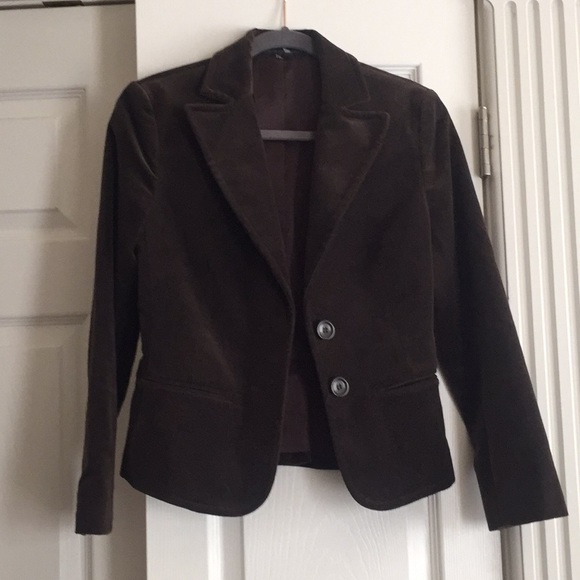 Express | Jackets & Coats | Express Brown Velvet Blazer 2 | Poshmark
